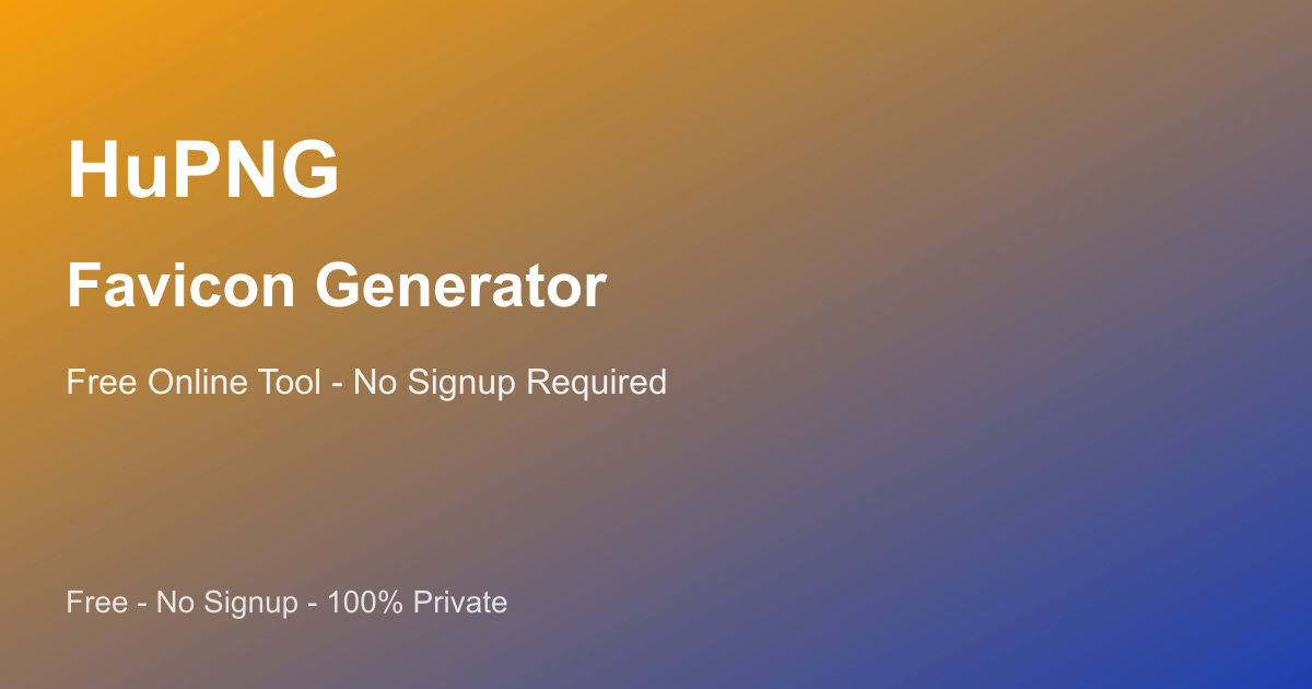 Free Favicon Generator - Create Favicons from Images & Text
